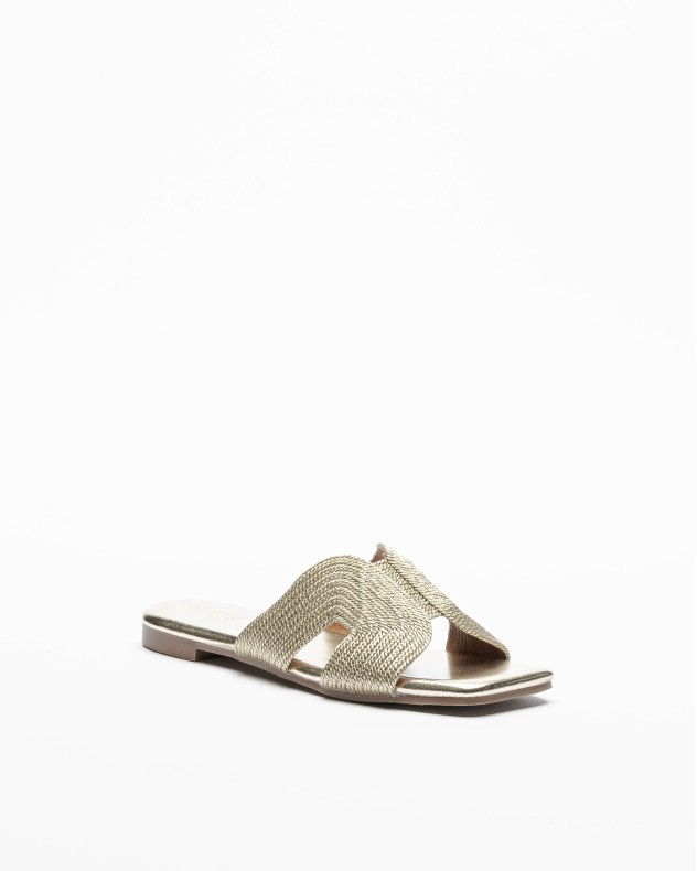 Gloss MGT245A-5 Gold Slide sandals - 99-245A-5-30 | PROF