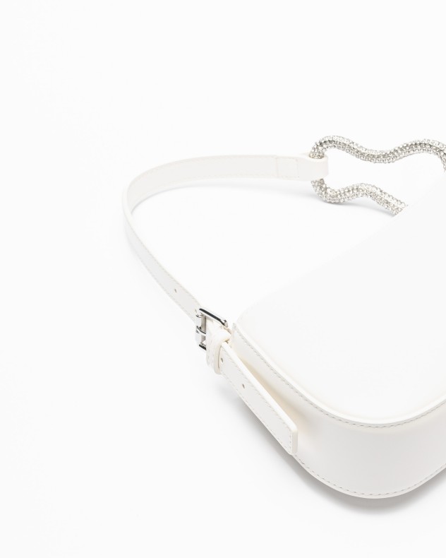 Mala de ombro Chiara Ferragni 76SB4BL1 Branco - 492-B4BL1B-00 - PROF