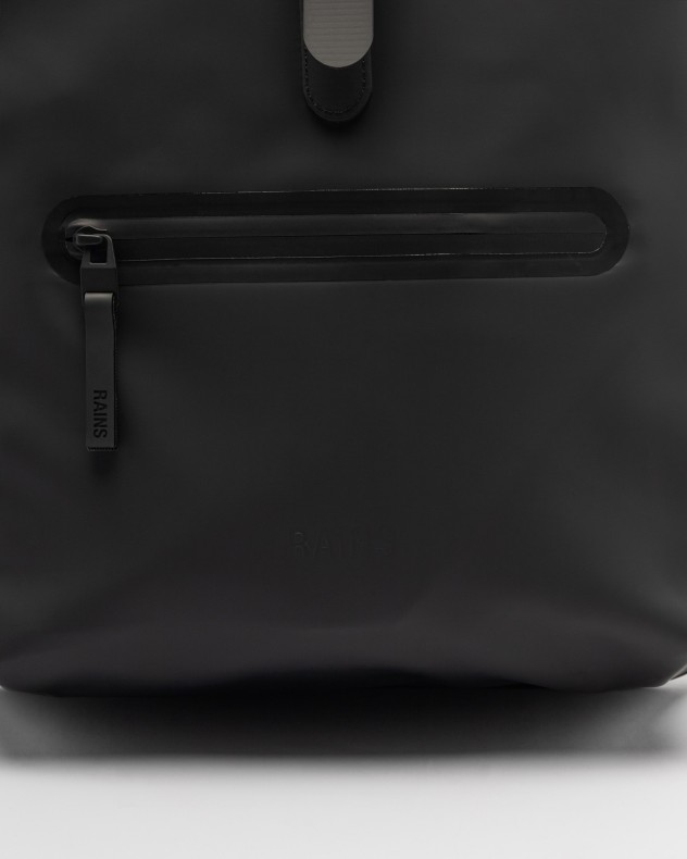 Rains 13320 Roltop Rucksack W3 Black Backpack - 191-13320-01 - PROF