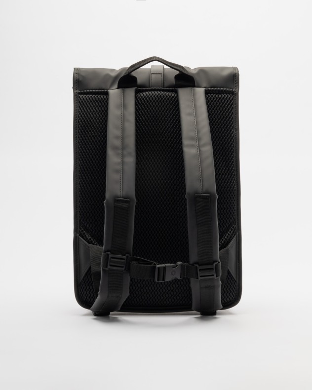 Rains 13320 Roltop Rucksack W3 Black Backpack - 191-13320-01 - PROF