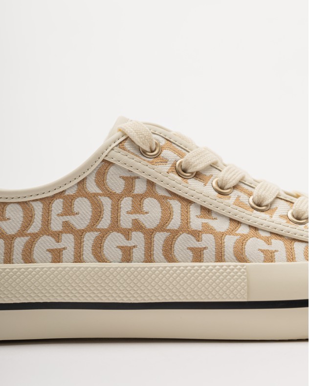 Sapatilhas Guess FLPCAR Dourado - 14-FLPCAR-30 | PROF