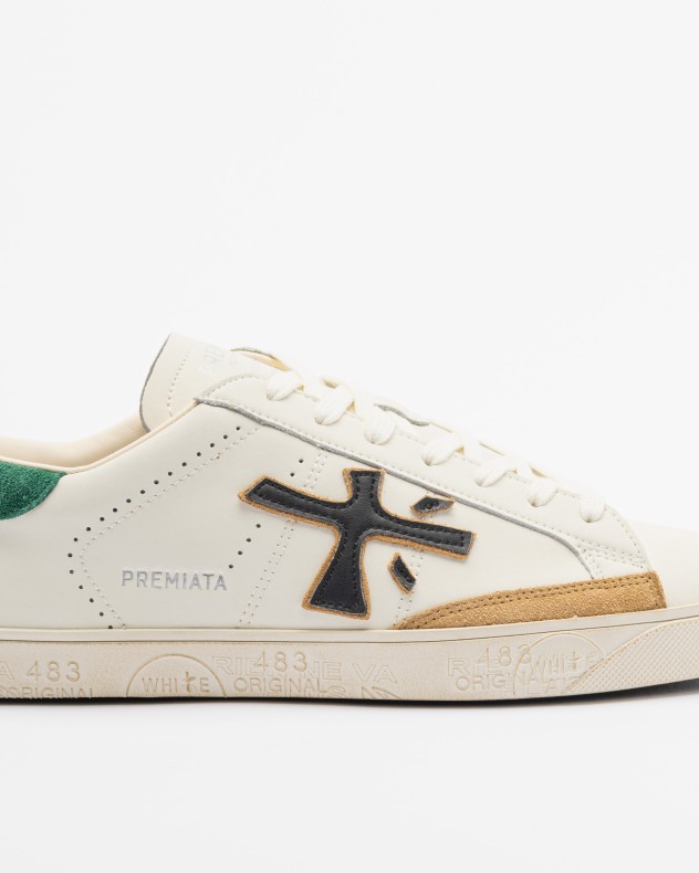 Sapatilhas brancas Premiata STEVEN 7284 Branco - 340-ST7284-00 | PROF ...
