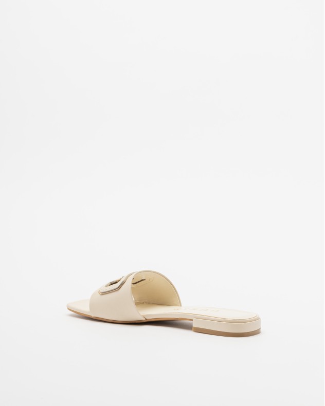 Guess FLJTAR White Slide sandals - 14-FLJTAR-00 - PROF