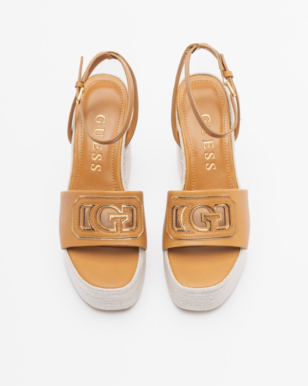 Guess FLJTAN Camel Wedge sandals - 14-FLJTAN-04 - PROF