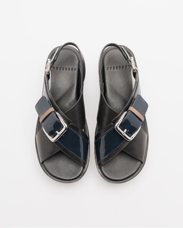 4ccccees PLIA JUNO Black Sandals - 385-PLIJUN-01 - PROF