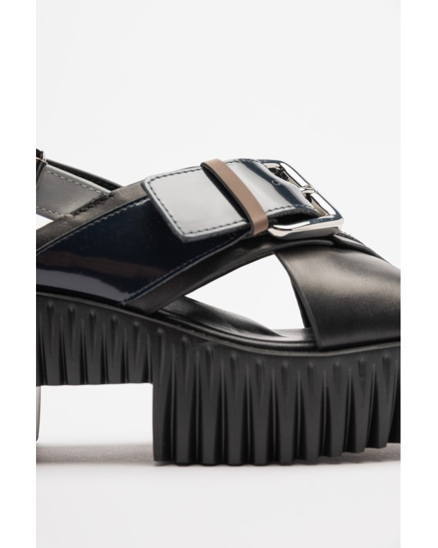 4ccccees PLIA JUNO Black Sandals - 385-PLIJUN-01 - PROF