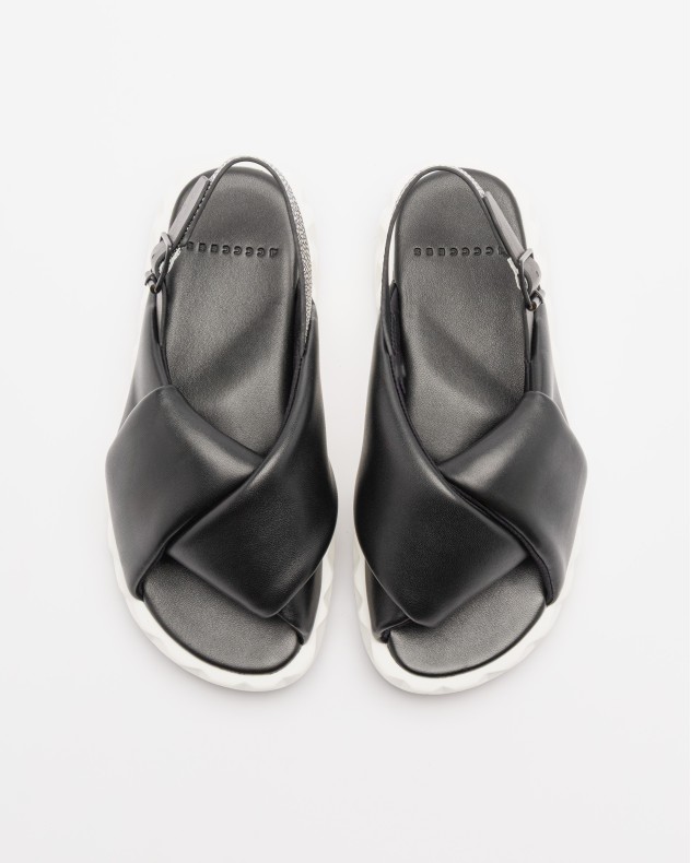 4ccccees JABARA COIL Black Sandals - 385-JABCOI-01 - PROF