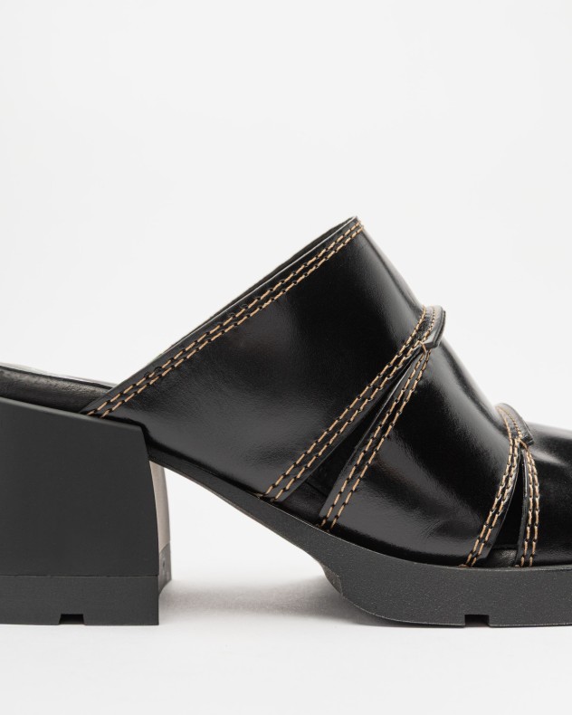 E8 by Miista JADZIA Black Clogs - 80-JADZIA-01 - PROF