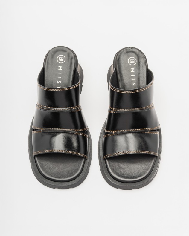 E8 by Miista JADZIA Black Clogs - 80-JADZIA-01 - PROF