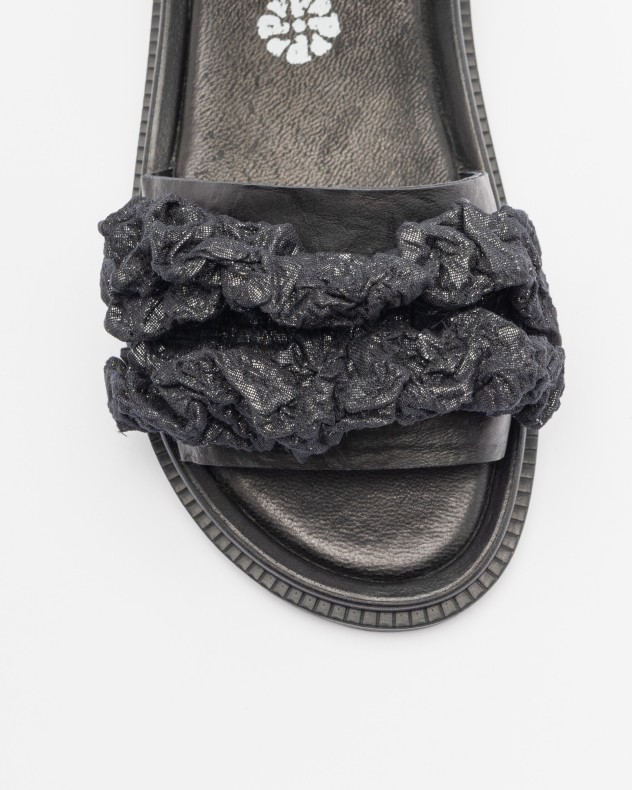 Sandálias rasas Papucei KIRA Preto - 55-KIRA-01 - PROF